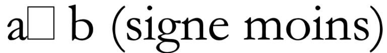 Employer le signe moins : quand et comment ? - Franck Antoni